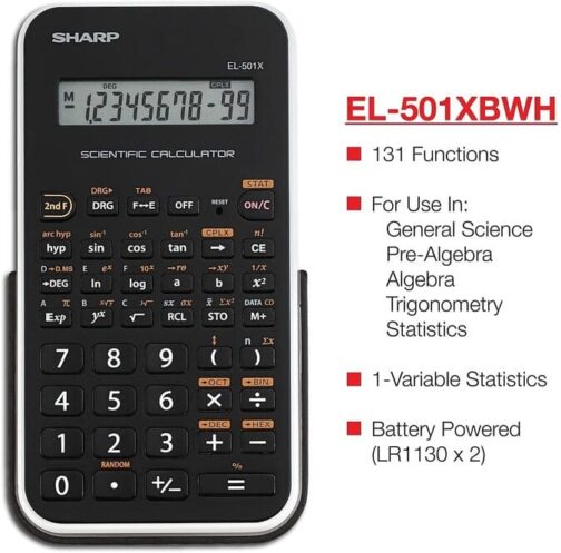 Sharp EL-531TGBBW 12-Digit Scientific Calculator