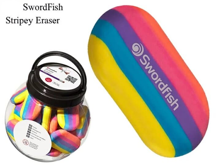 Swordfish Stripey Eraser